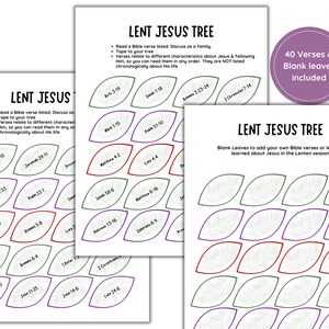 Lent Jesus Tree Craft Activity, Sunday School Craft, Thankful Tree ...