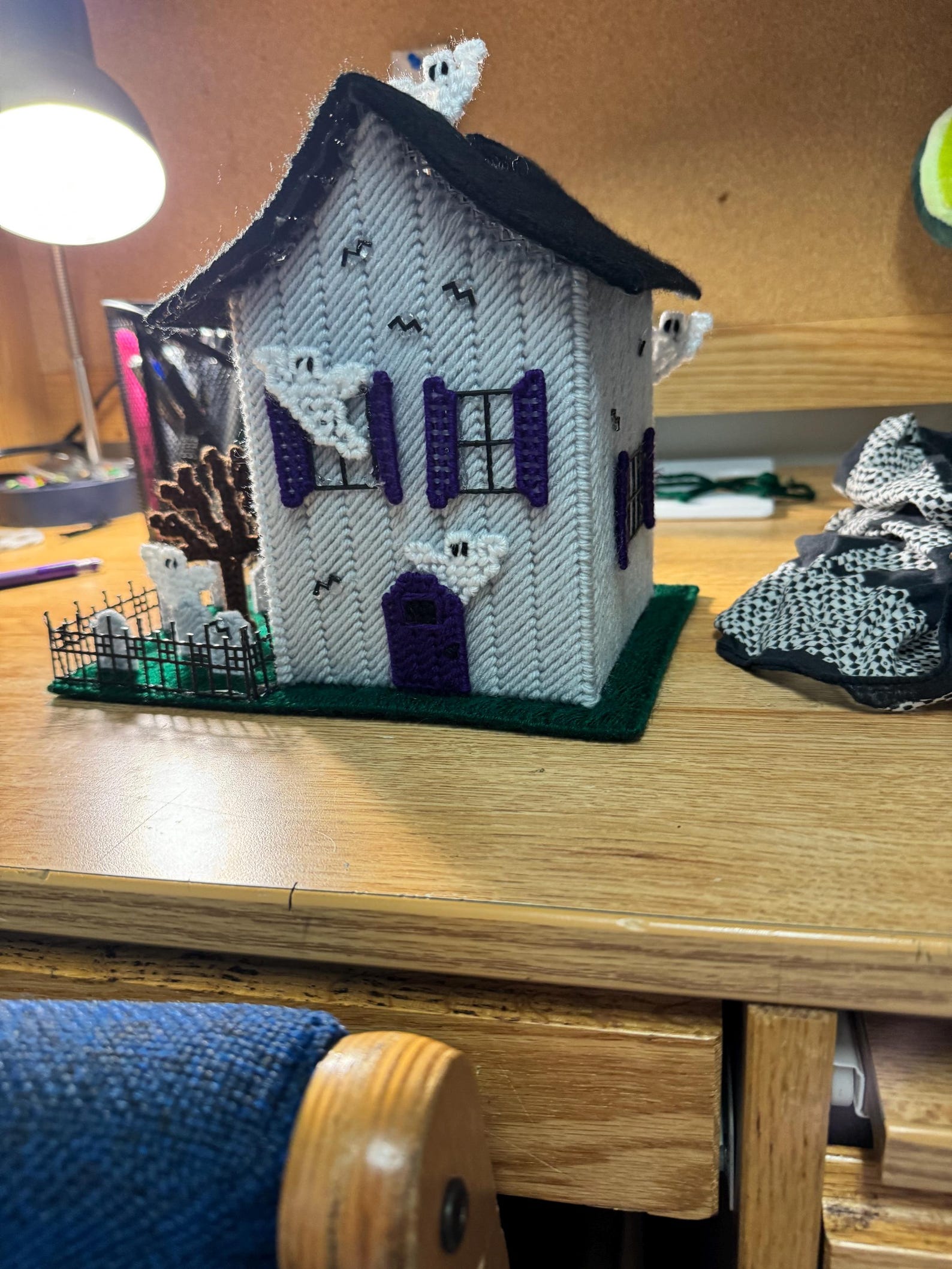 Haunted House Tissue Box Cover - Etsy