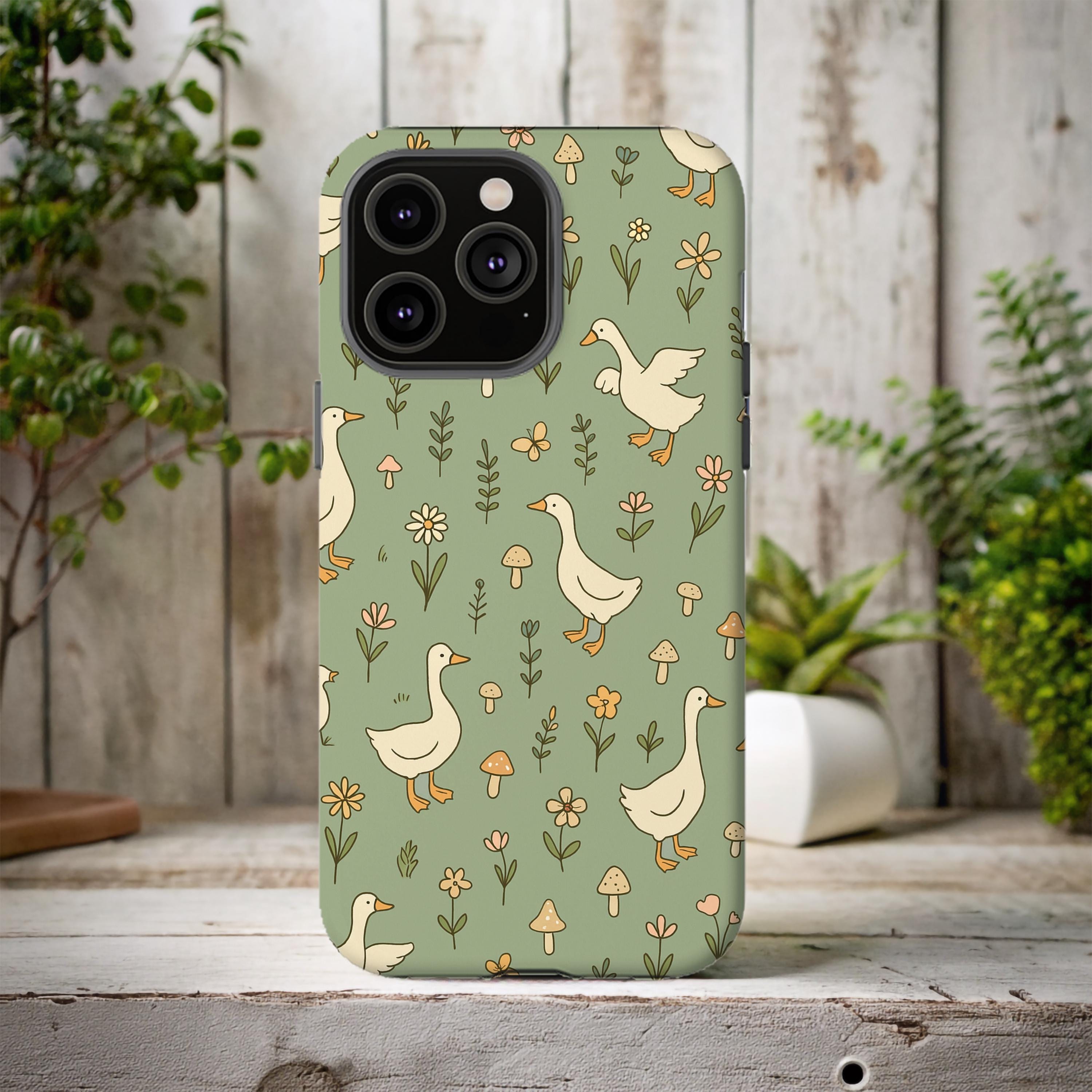 Goose Phone Case: Cottagecore Floral Iphone, Samsung, Pixel - Etsy