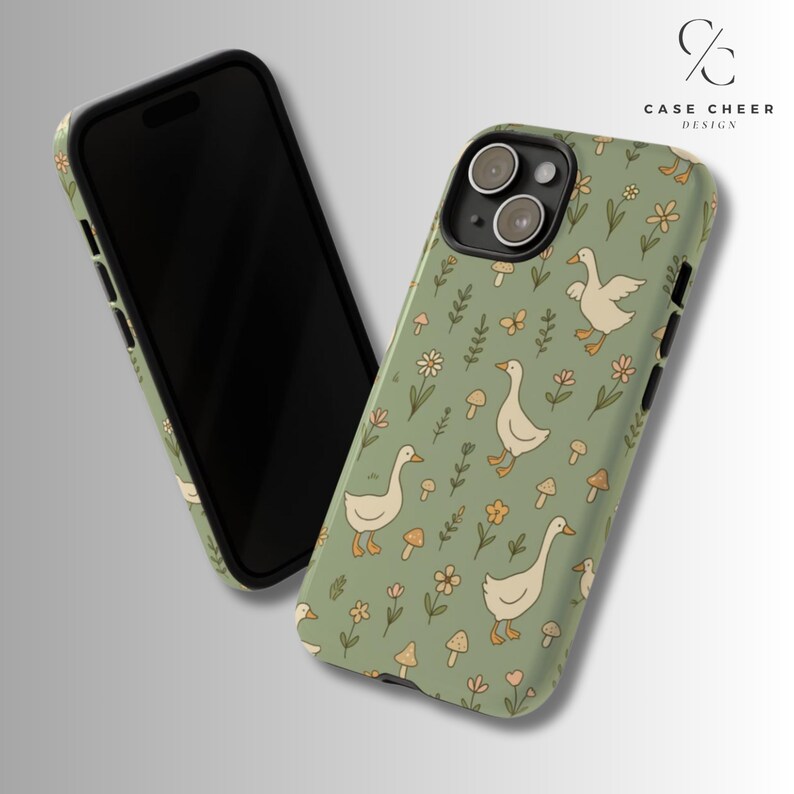 Goose Phone Case: Cottagecore Floral Iphone, Samsung, Pixel - Etsy