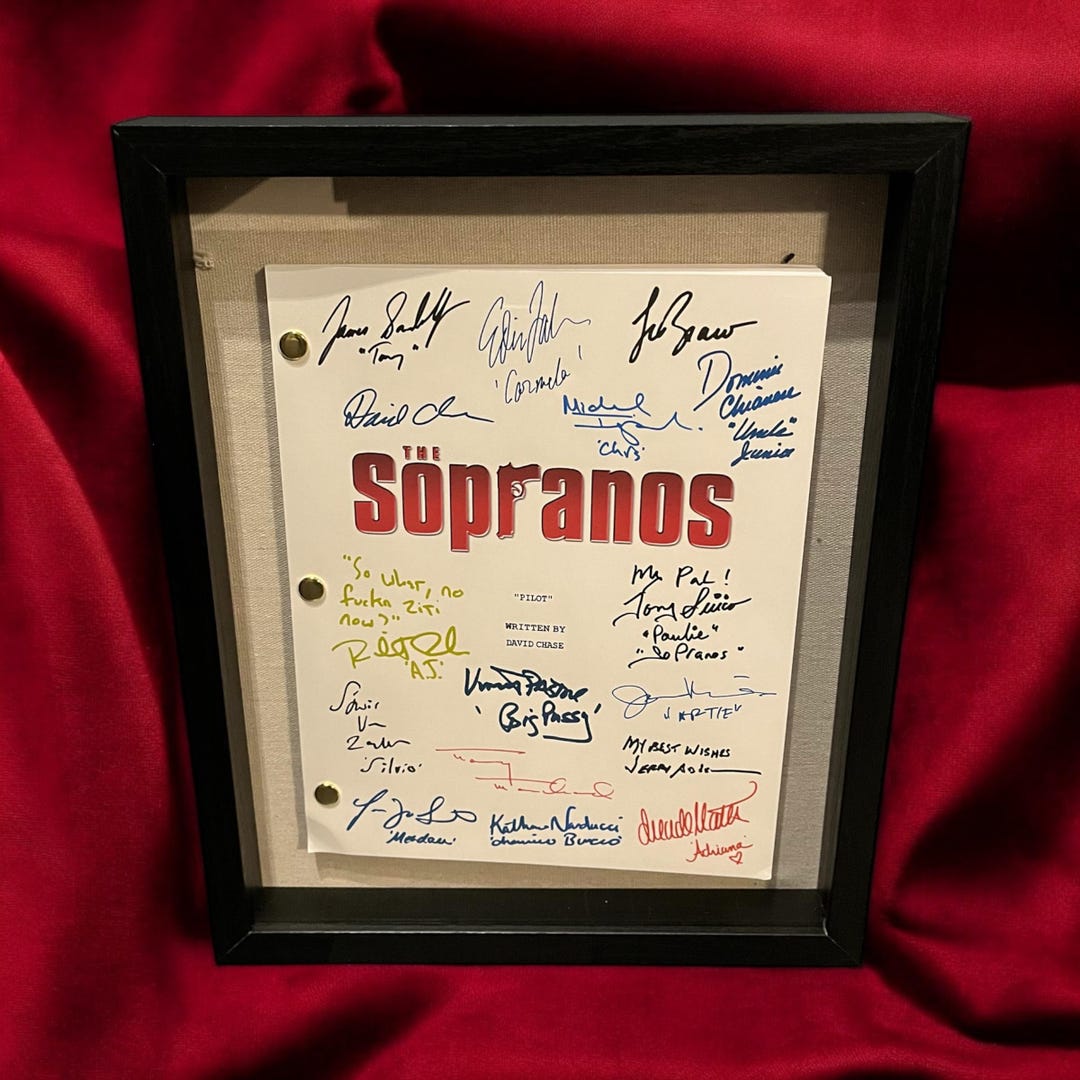 The Sopranos Rare Pilot Script Signed by Cast - Etsy UK