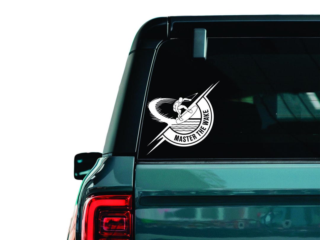 Wakeboarding Decal, Wakeboarder Sticker, Waker Laptop Decal, Boarder ...