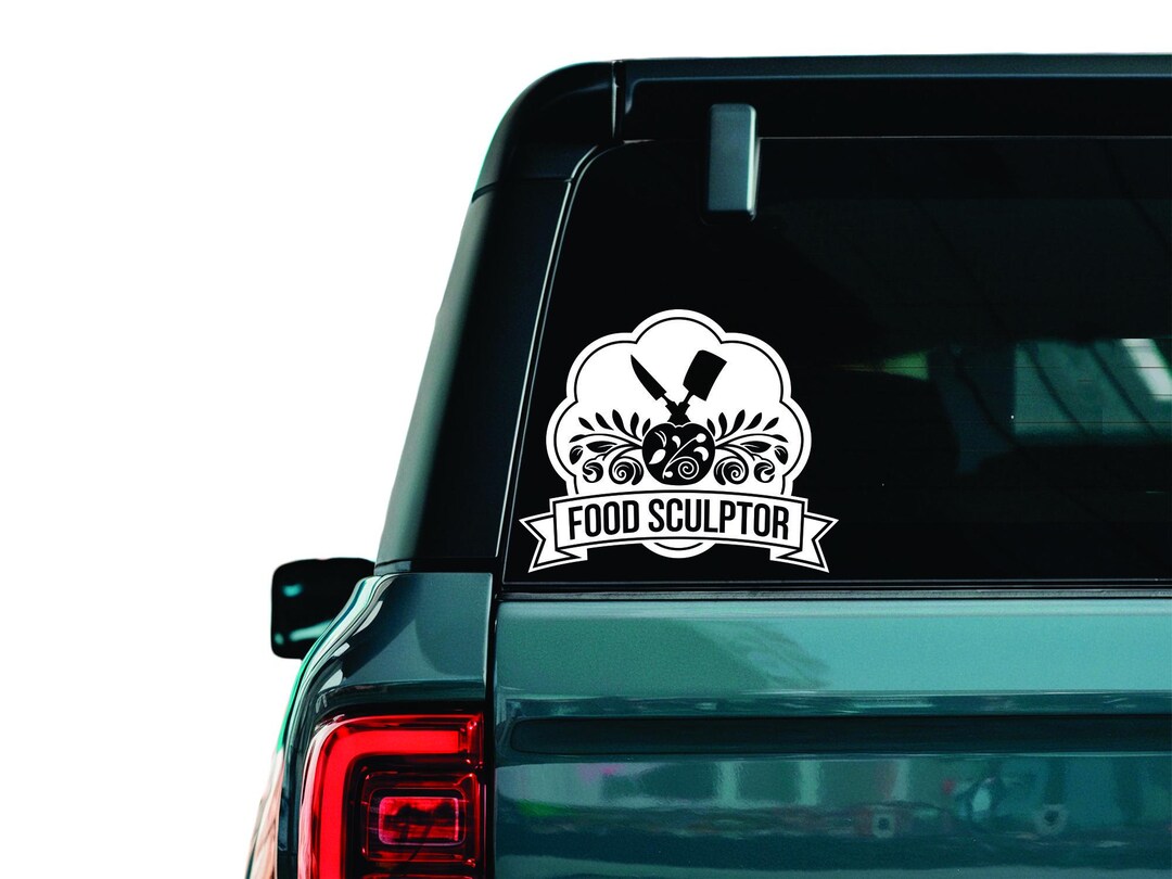 Food Sculptor Vinyl Decal: Culinary Art Sticker - Etsy