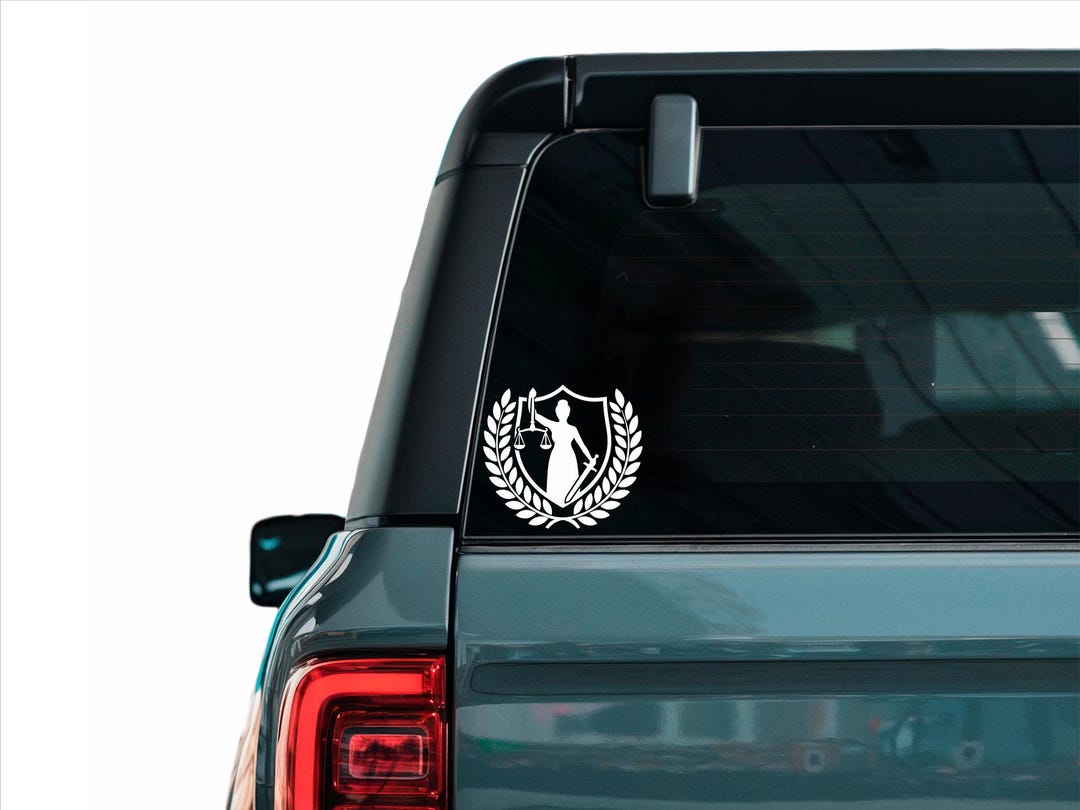Lady Justice Decal: Lawyer, Law Student, Themis Vinyl Sticker - Etsy