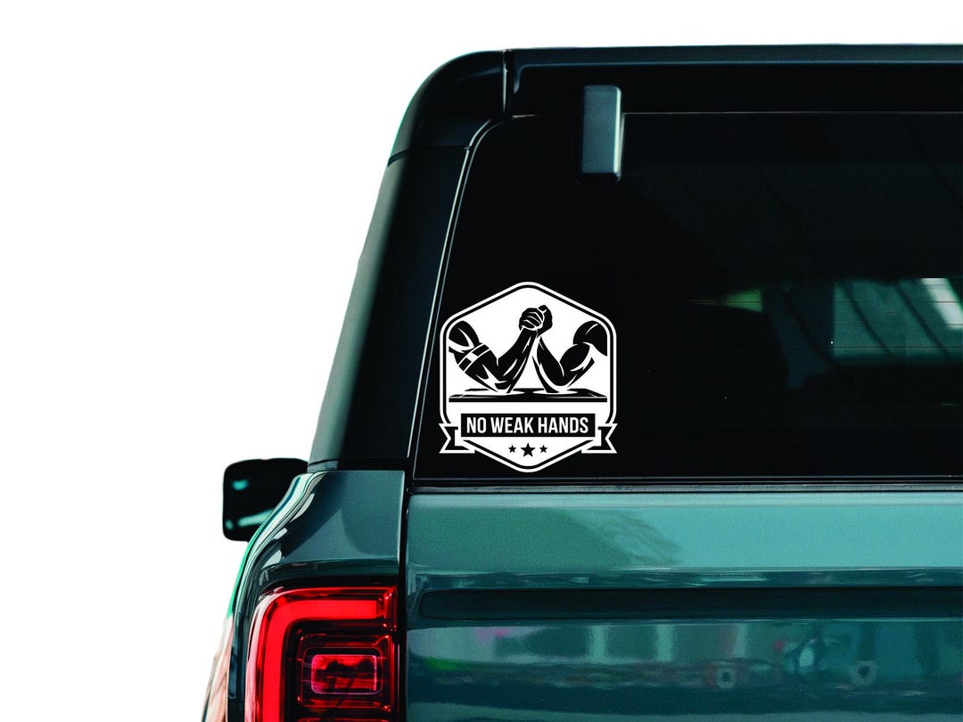 Arm Wrestling Decal, Professional Arm Wrestler Sticker, Puller Laptop ...