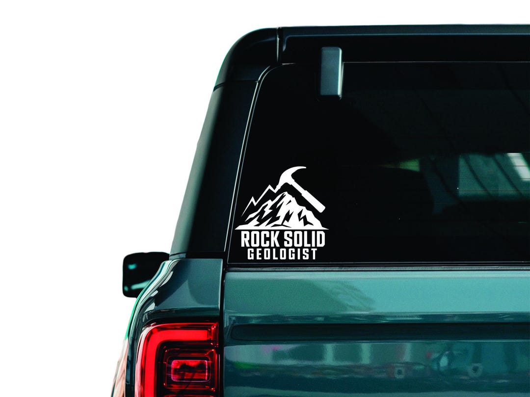 Geoscientist Decal, Geology Sticker, Rock Doc Laptop Decal, Geologist ...