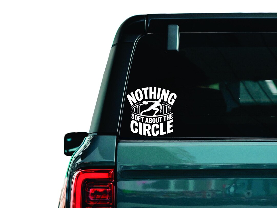Discus Thrower Vinyl Decal: Track & Field Athlete Sticker - Etsy