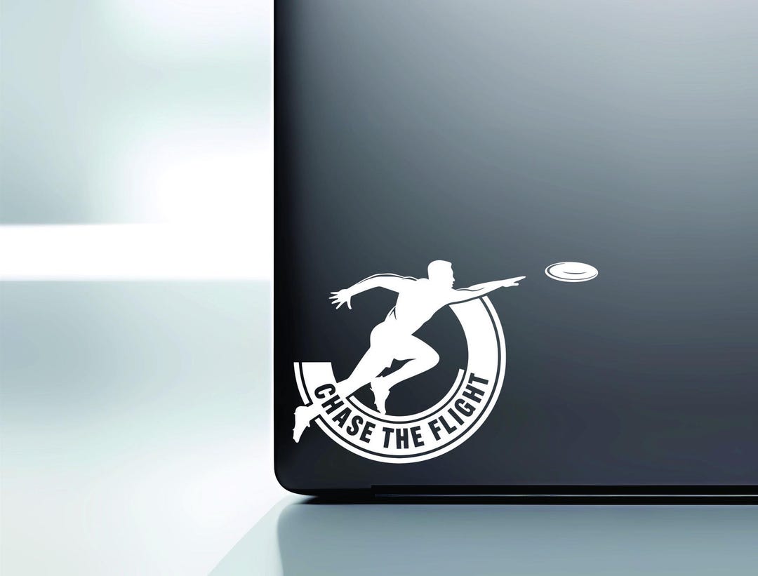 Ultimate Frisbee Player Vinyl Decal: Weatherproof Laptop, Car, Tumbler ...