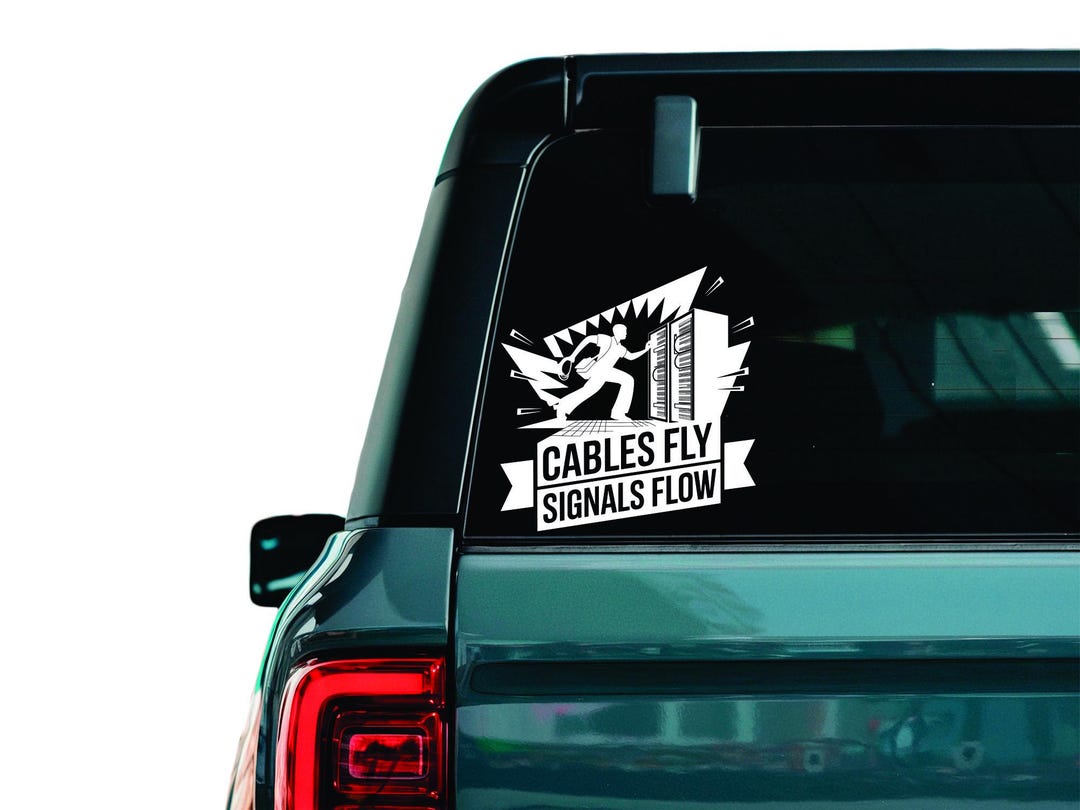 Network Technician Decal, Network Support Tech Sticker, IT Network ...