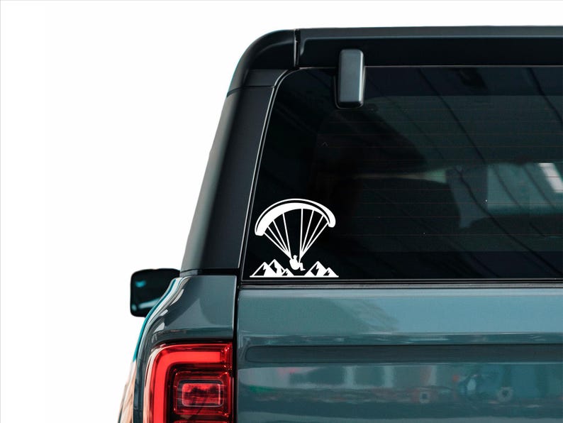 Paragliding Vinyl Decal: Free Flyer Laptop, Car, Tumbler Sticker - Etsy