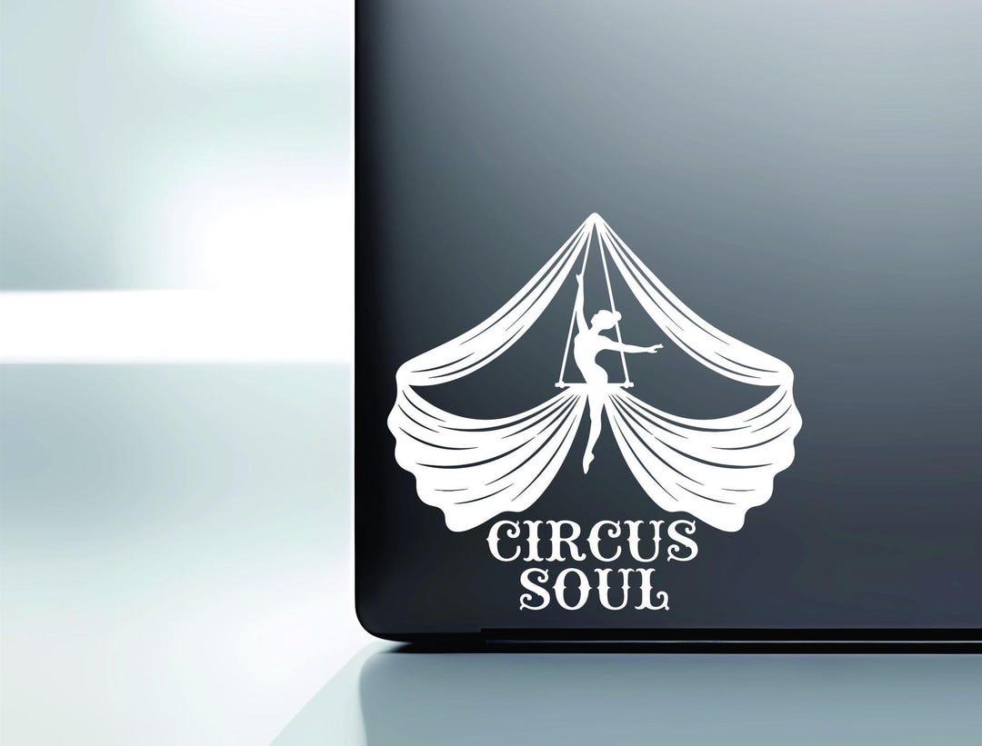 Circus Acrobat Vinyl Decal: Aerialist Car, Laptop Sticker - Etsy