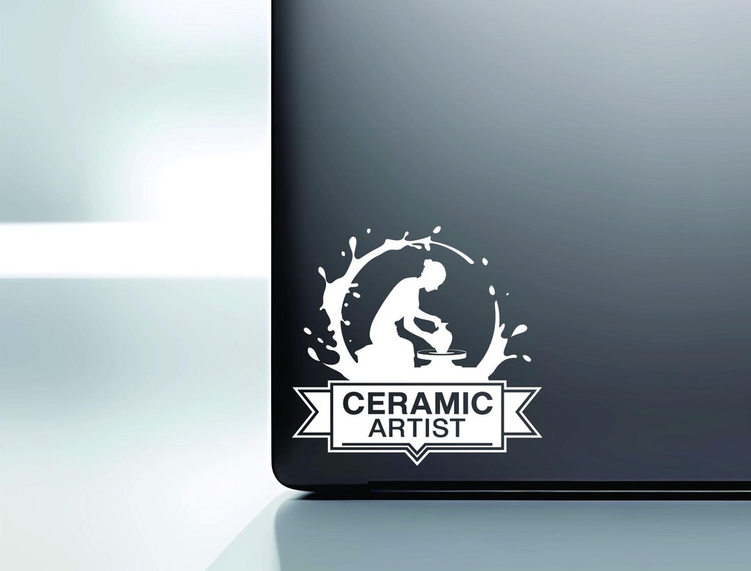 Ceramic Artist Vinyl Decal: Potter Laptop, Tumbler, Car Sticker - Etsy