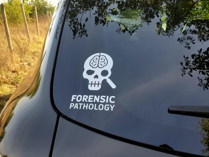 Forensic Pathology Decal: Coroner Medical Examiner Car Window Sticker ...