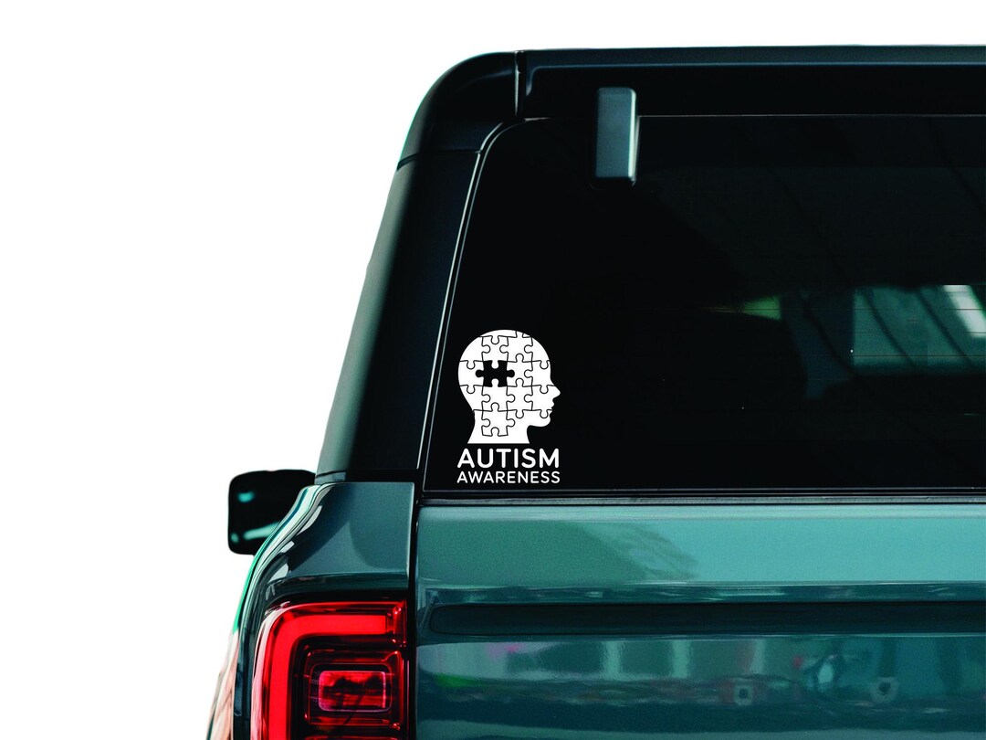 Autism Awareness Vinyl Decal, Autism Pride Sticker, Autism Puzzle Decal ...