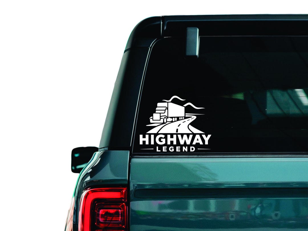 Trucker Decal, Commercial Truck Driver Sticker, Long Haul Driver Decal ...