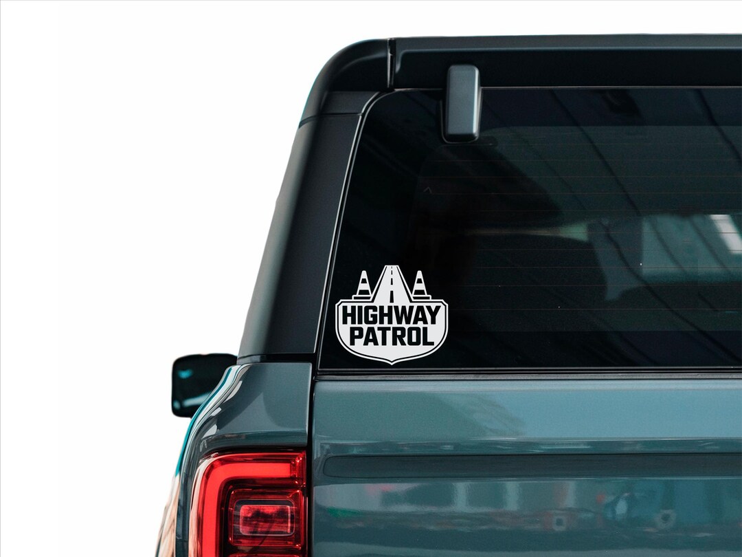 Highway Patrol Vinyl Decal – Traffic Unit Sticker for Officers and ...