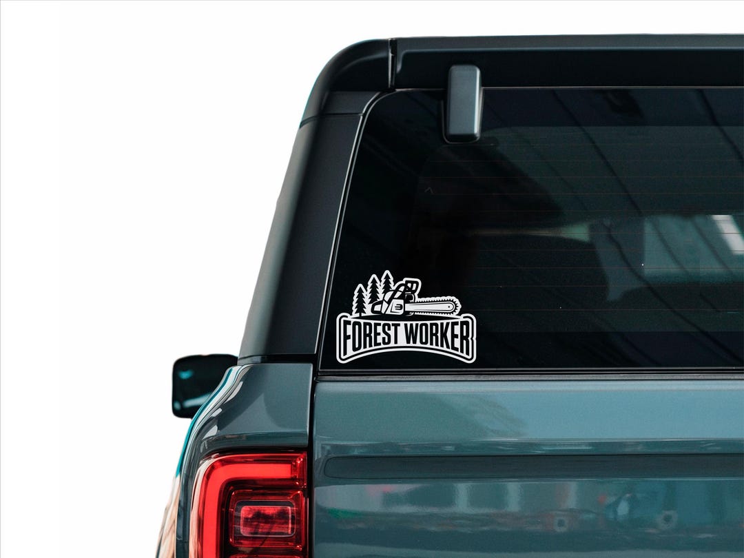 Logger Vinyl Decal – Forest Worker Sticker for Chainsaw Crews and ...