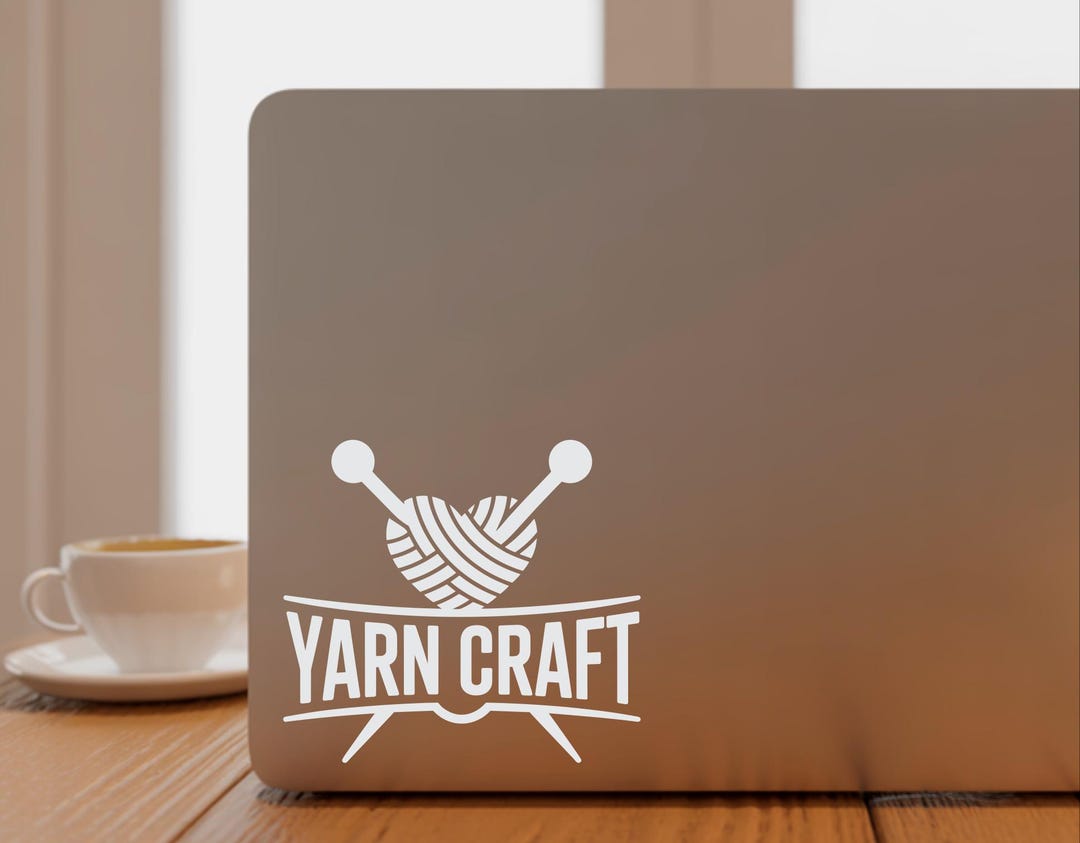 Knitting Vinyl Decal – Сrochet Sticker for Makers and Crocheters - Etsy