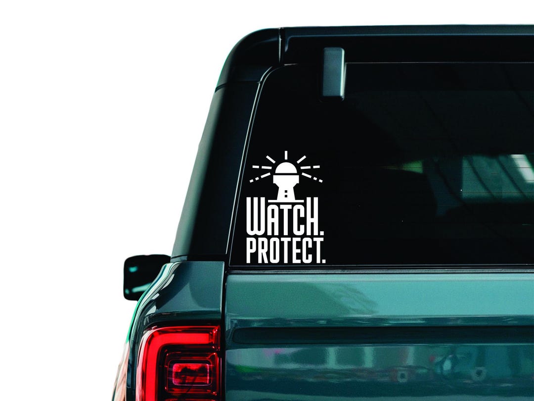 Watch Protect Decal, Correctional Officer Sticker, Detention Officer ...