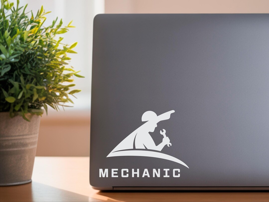 Car Mechanic Vinyl Decal: Weatherproof Car Repair Tech Laptop, Tumbler ...