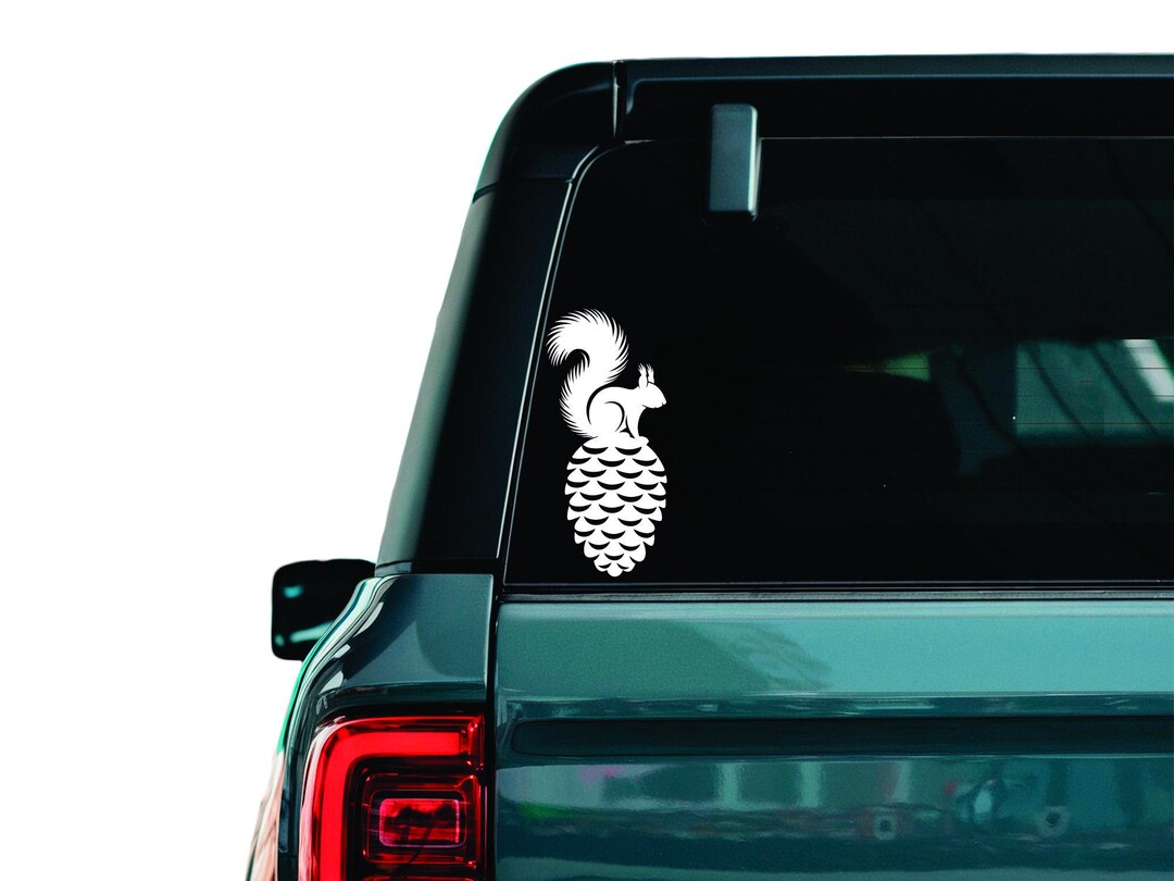 Cute Squirrel Decal, Tree Squirrel Sticker, Forest Squirrel Laptop ...