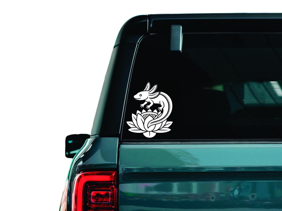 Axolotl Car Decal, Walking Fish Sticker - Etsy