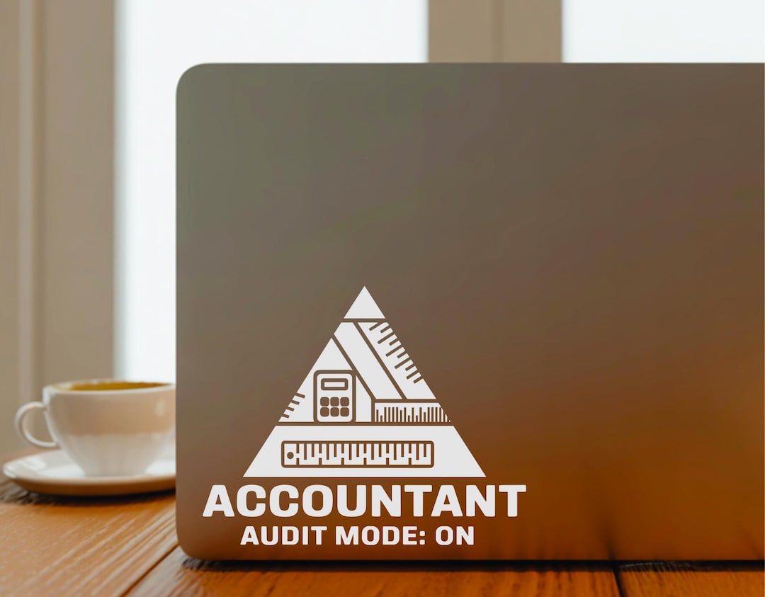 Accountant Vinyl Decal: Weatherproof Auditor Laptop, Car, Bottle ...
