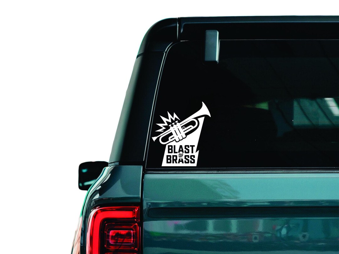 Blast of Brass - Trumpet Decal, Trumpeter Sticker, Trumpet Player ...