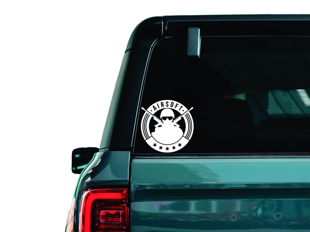 Airsoft Trainer Decal, Airsoft Player Sticker, Airsoft Instructor ...