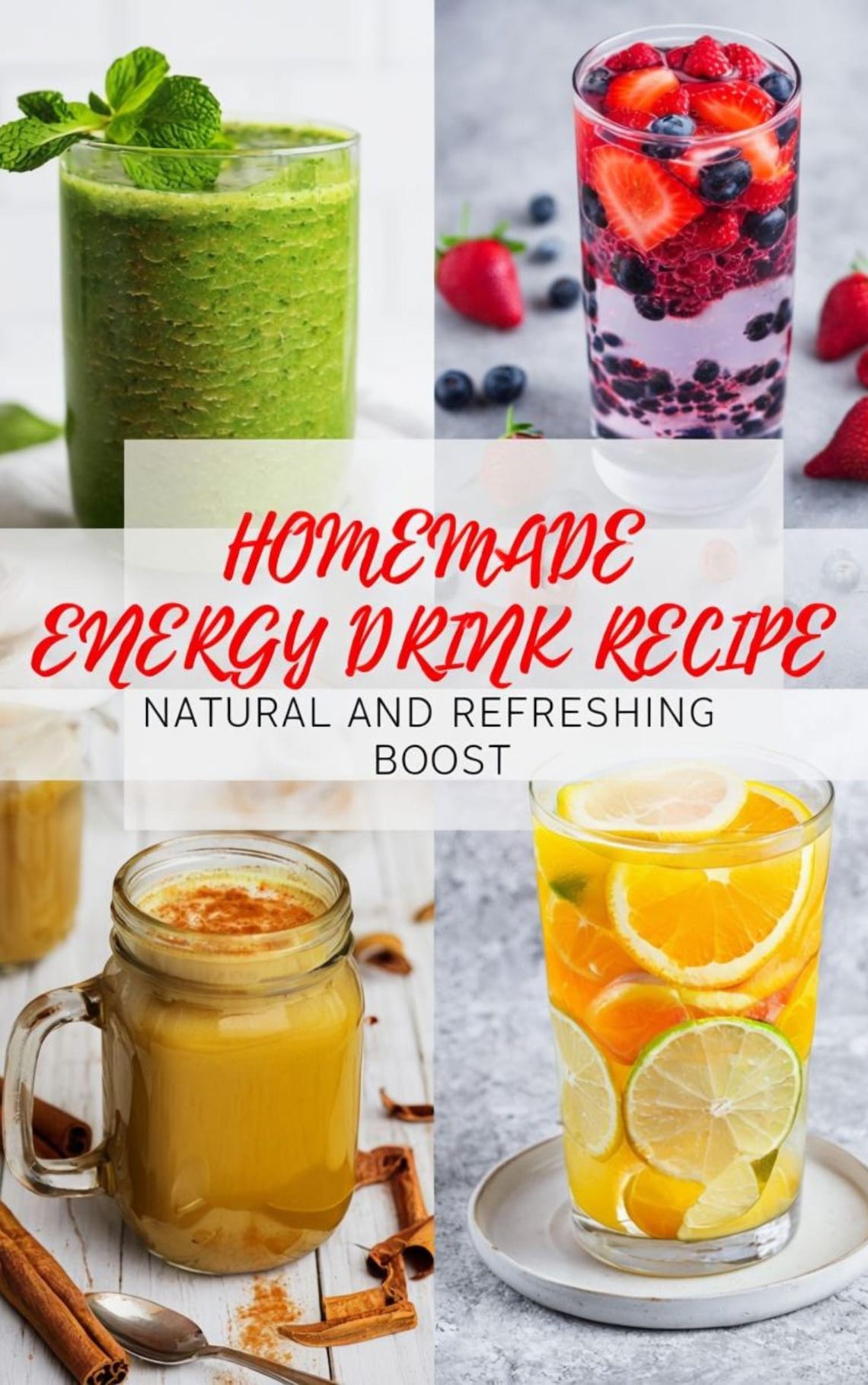 Homemade Energy Drink Recipe: Natural and Refreshing Boost - Etsy