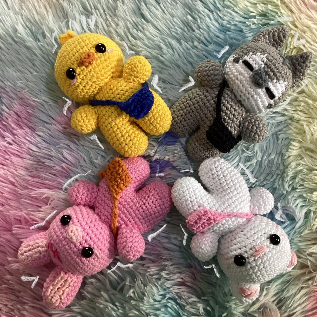 Skzoo Crochet Amigurumi bbokari, Wolfchan,jiniret, Dwaekki Knitting ...