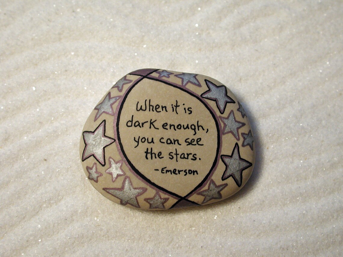 Stone Poem...Hand Painted stone with a message | Etsy