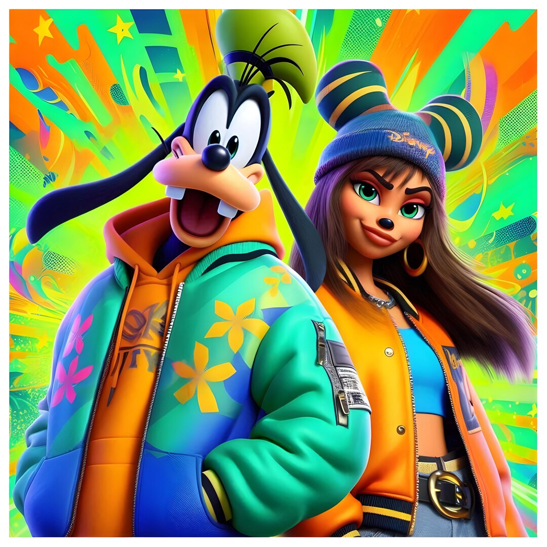 Goofy and Girl, Stylish Goofy, Hip Hop Goofy, Digital Design, Jpg, Png ...