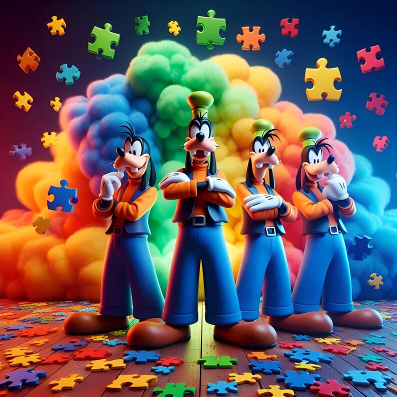 Autism Puzzle Goofy, Autism, Autism Cartoon, Autism Goofy, Jpg, Png ...