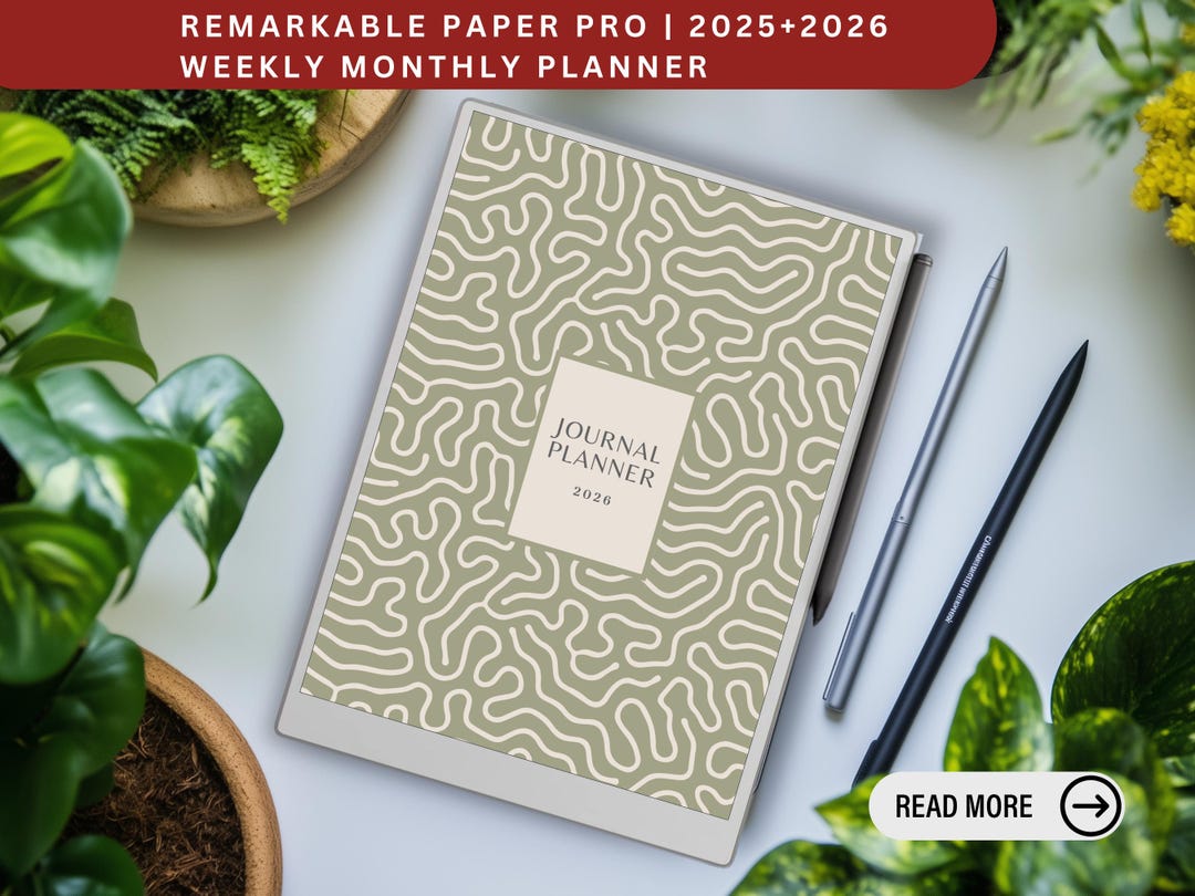 2025 2026 Weekly Simple Planner for Remarkable Paper Pro Template ...