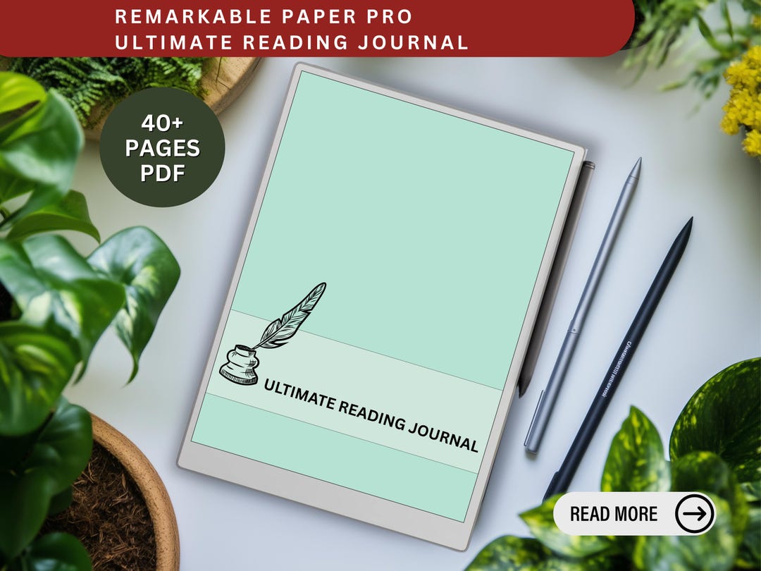 Remarkable Paper Pro Reading Journal: Hyperlinked Book Tracker (PDF) - Etsy