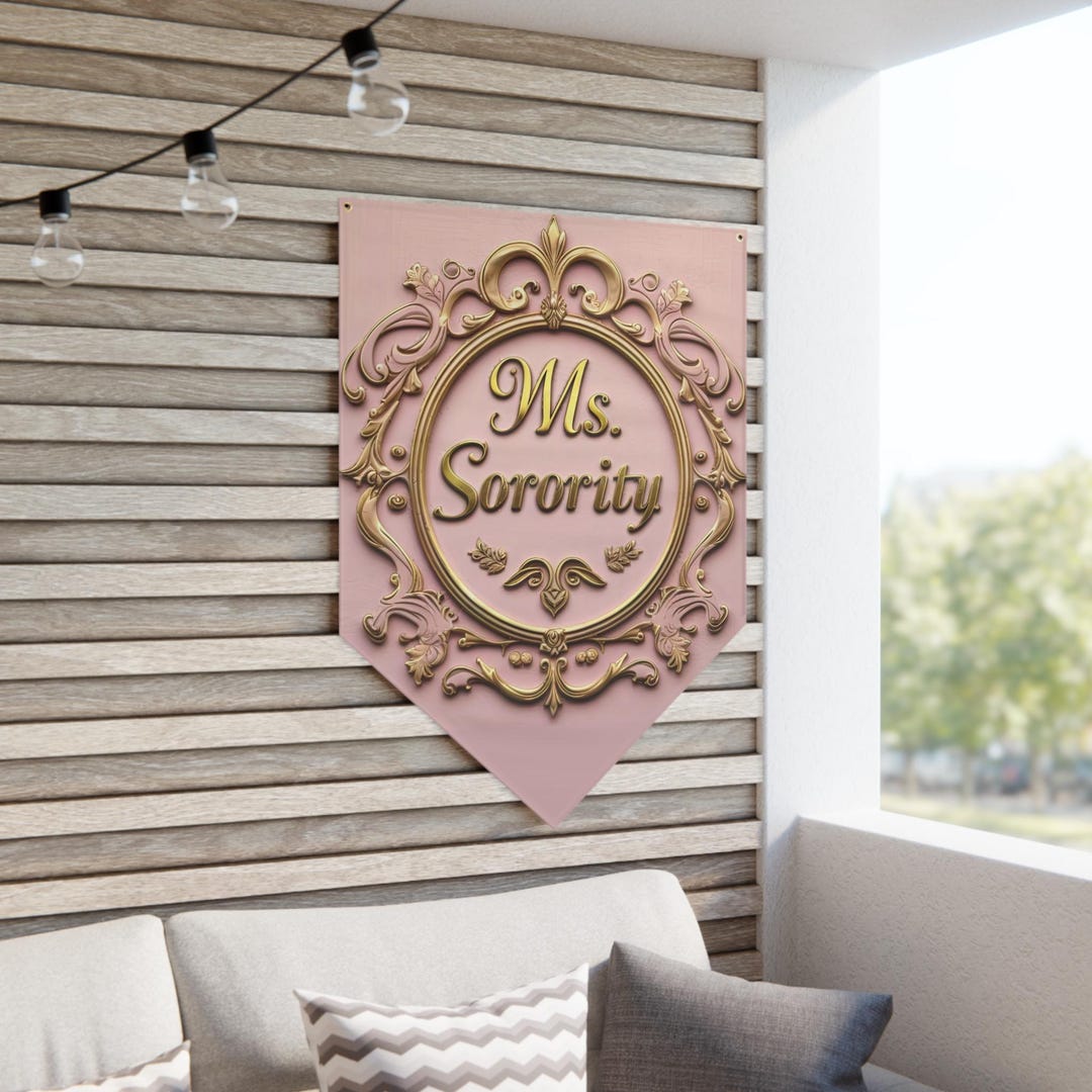 Ms. Sorority Custom Pennant Banner - Etsy