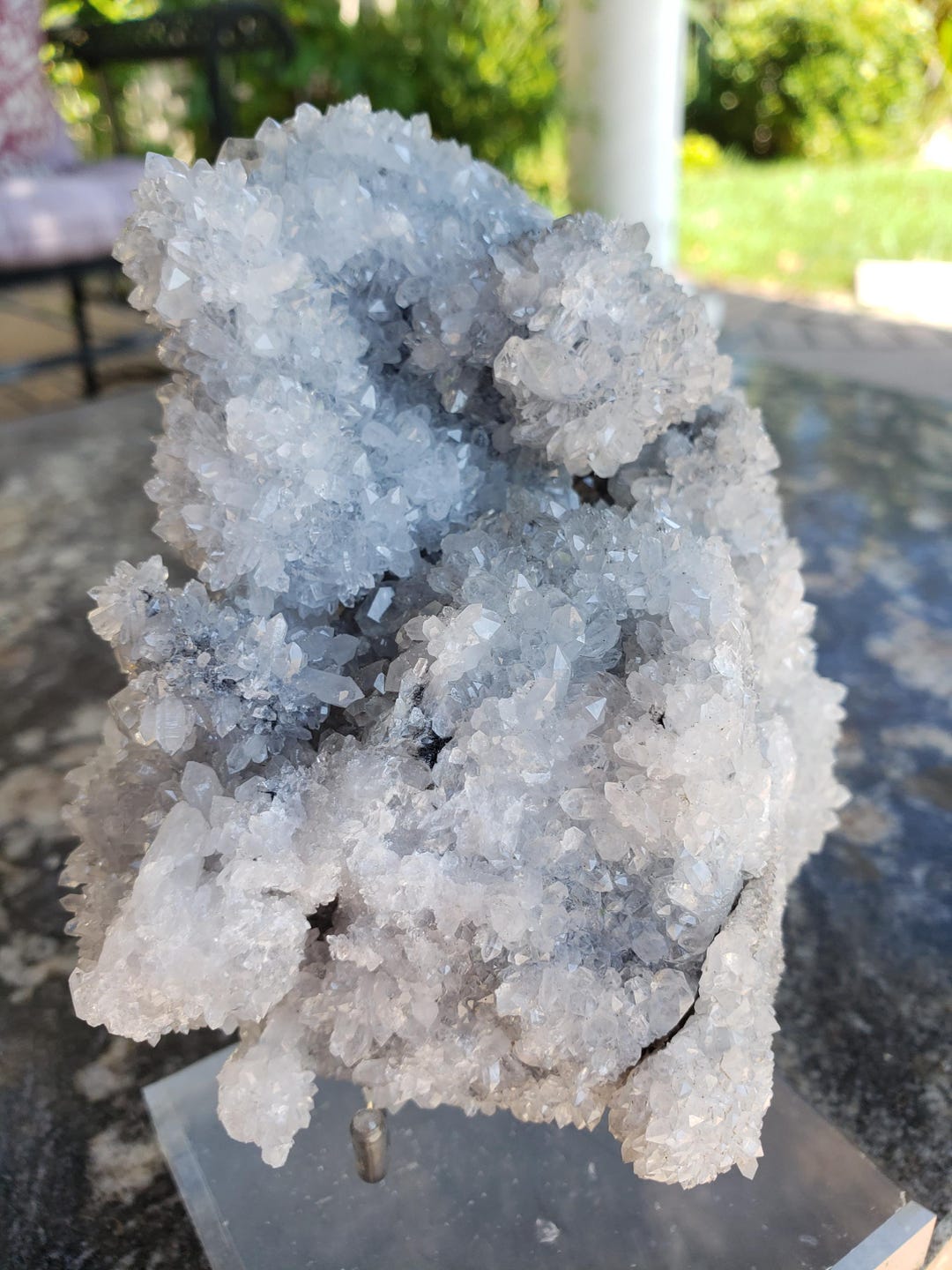 Natural Granulated Sugar Quartz Crystal Cluster Specimen, 659g, Raw ...