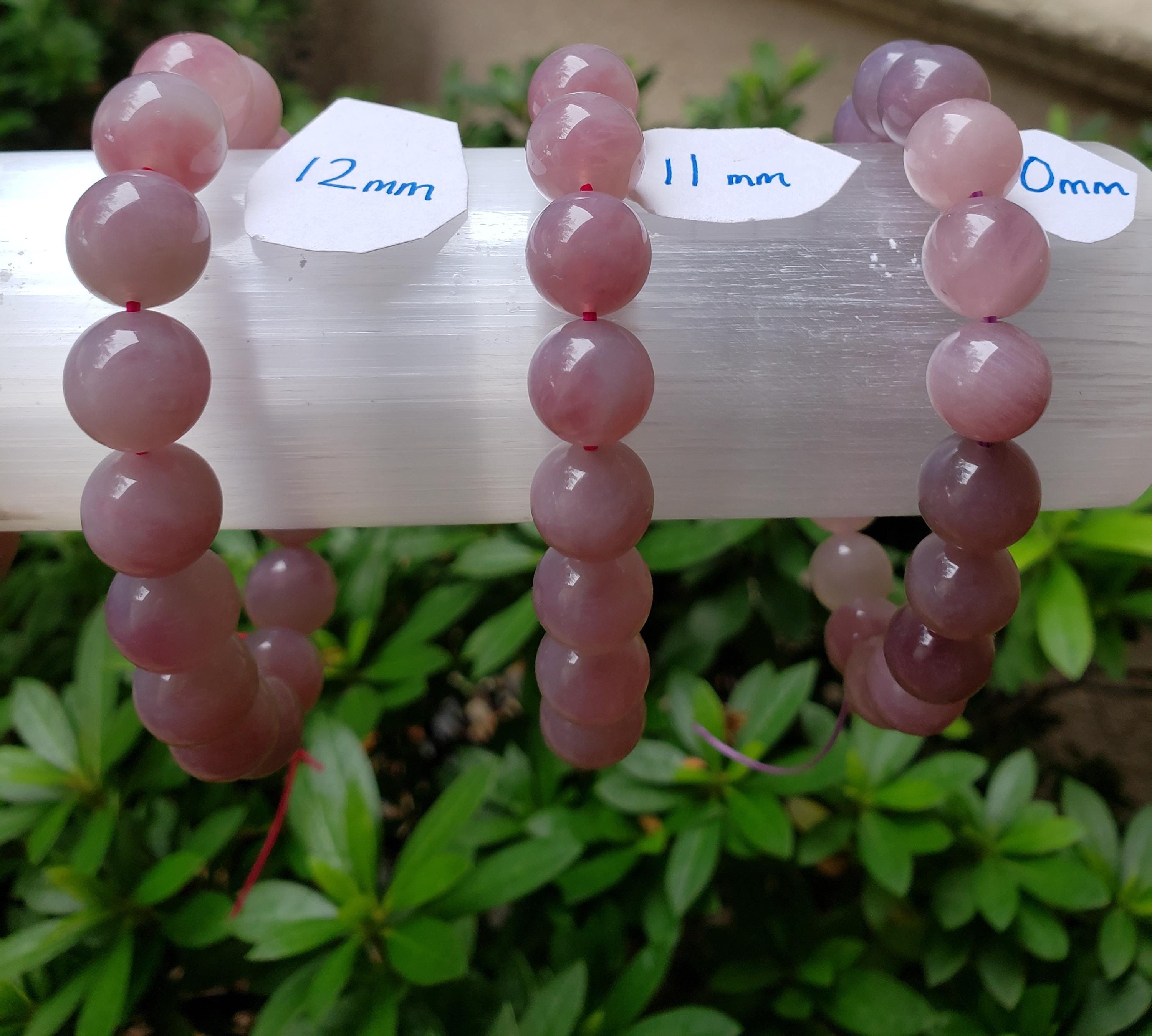 Purple Rose Quartz Crystal Bracelet - Etsy
