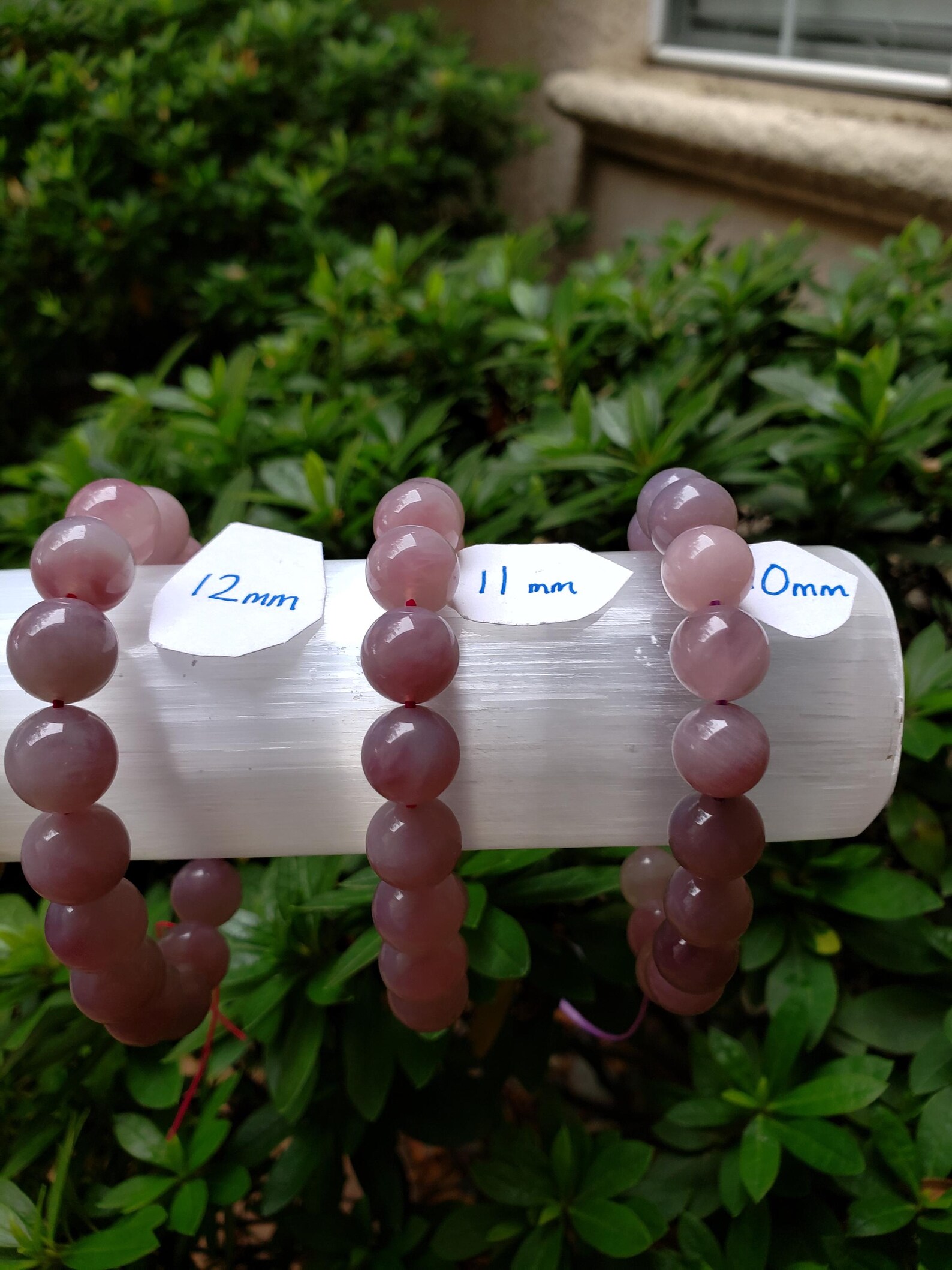 Purple Rose Quartz Crystal Bracelet - Etsy