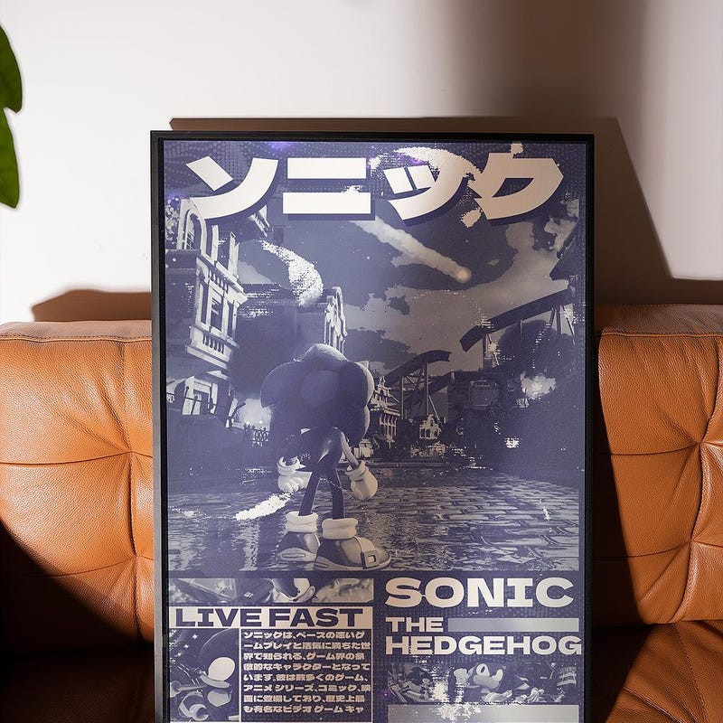 Sonic the Hedgehog Poster - Etsy