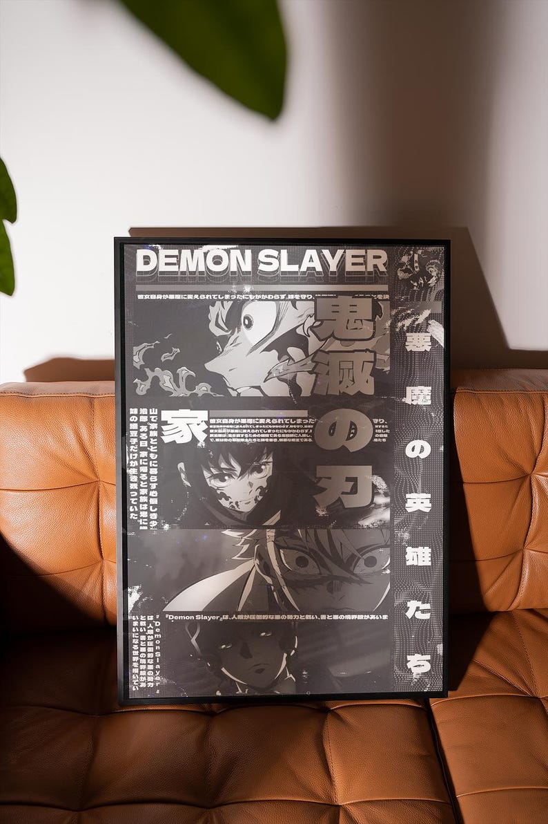 Demon Slayer Poster, High Quality Demon Slayer Anime Poster, Demon ...