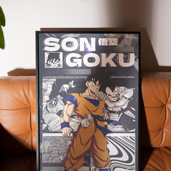 Dragon Ball Goku Poster - Etsy