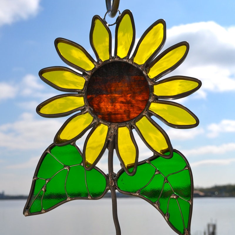 Glass Sunflower - Etsy