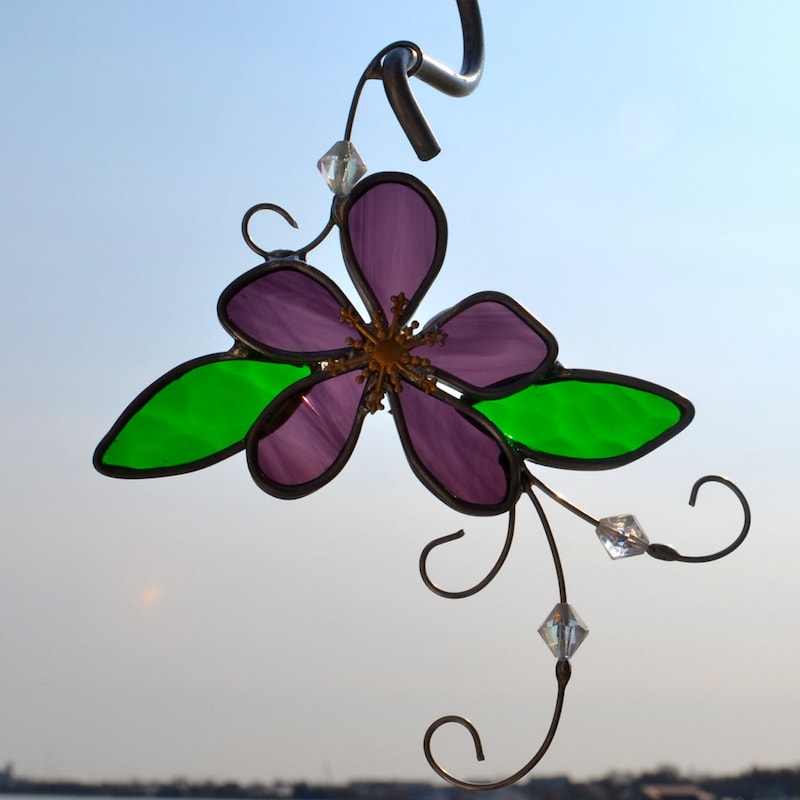 Violet Stained Glass - Etsy