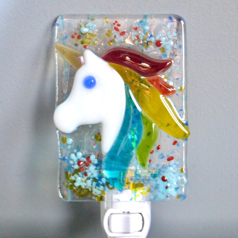 Fused Glass Night Light - Etsy