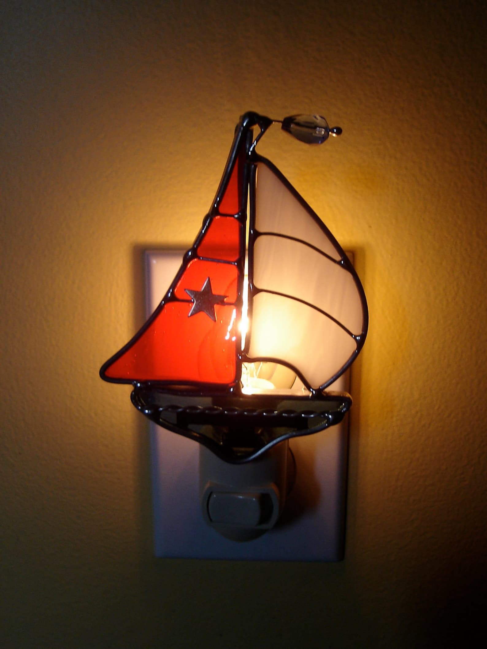 Sail the Seas Stained Glass Night Light - Etsy