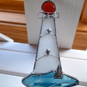 Light the Way Lighthouse Stained Glass Night Light - Etsy