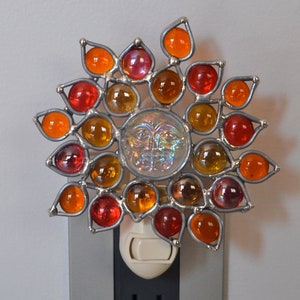 Bright Sun Stained Glass Nightlight Sunflower - Etsy