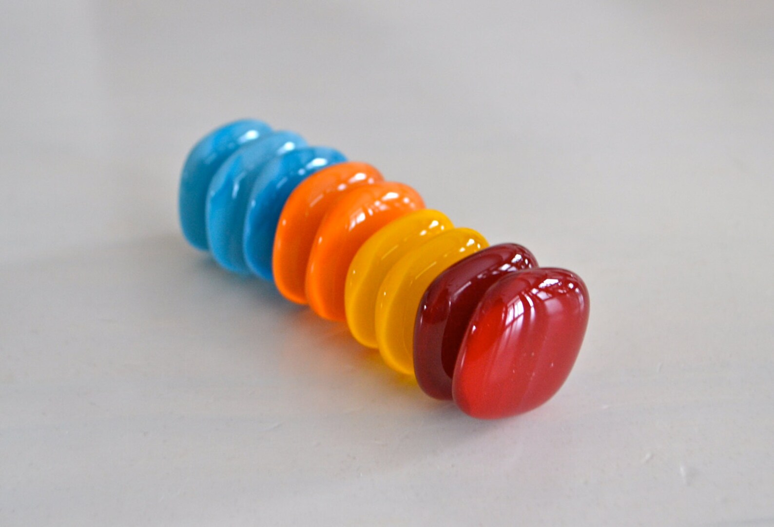 Retro Fused Glass Strong Magnets set of 9 With Tin - Etsy